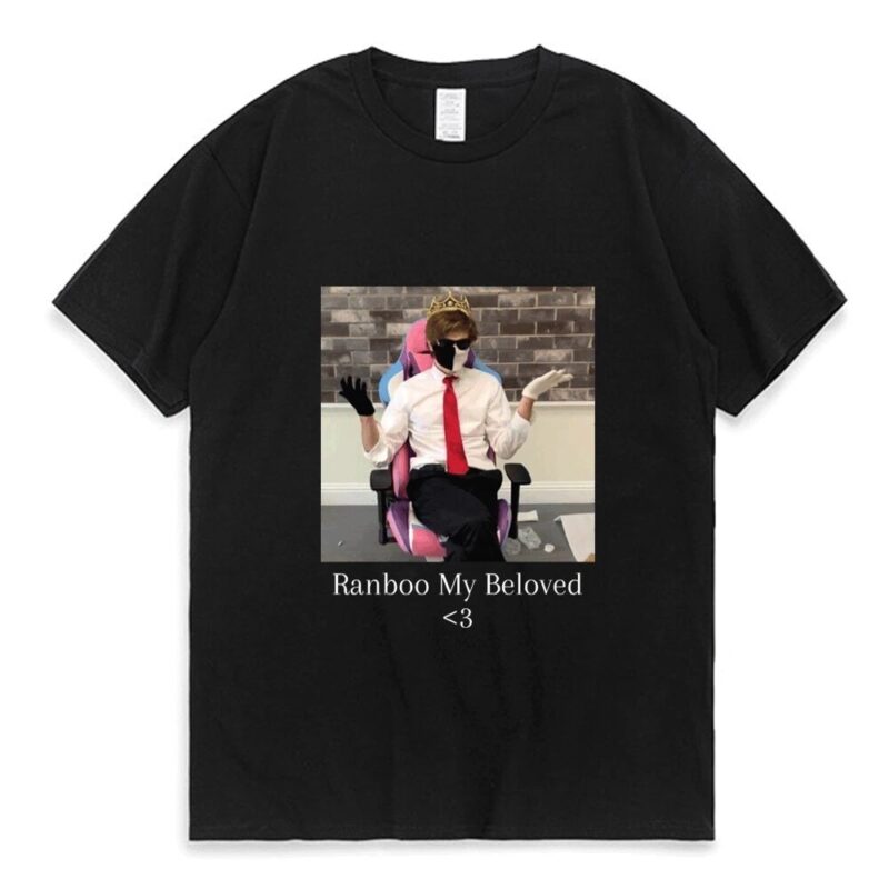 Ranboo T-shirt - My Beloved Merch T Shirt Funny Graphic Print T-shirt ...