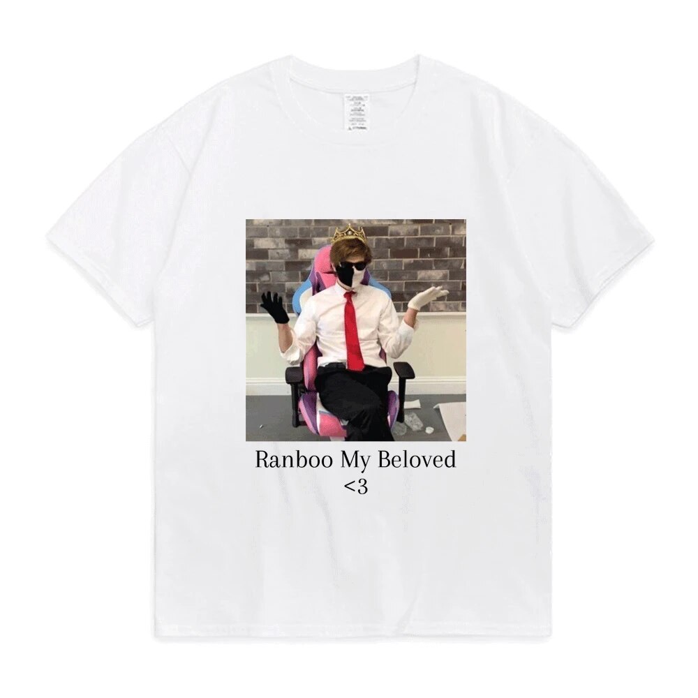 Ranboo T-shirt - My Beloved Merch T Shirt Funny Graphic Print T-shirt ...