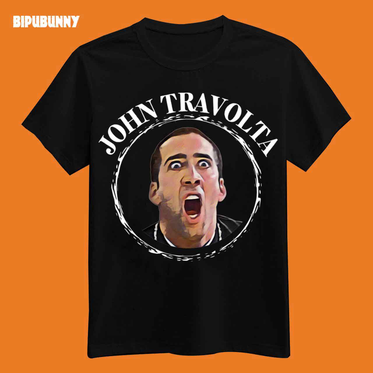 Nicolas Cage Face Off - Design 2 White Classic T-Shirt - BipuBunny Store