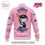 Los Angeles Dodgers X Hello Kitty Pink Baseball Jacket - Bipubunny Store