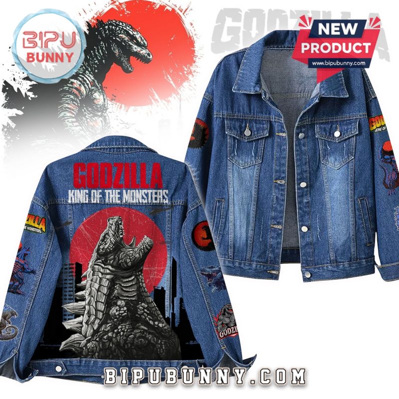 Godzilla King Of The Monsters 2025 Denim Jacket - Bipubunny Store