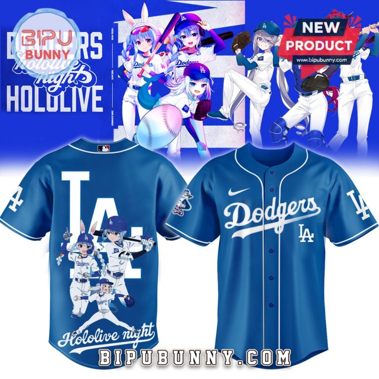 Los Angeles Dodgers Hololive Baseball Jersey 2025 - Bipubunny Store