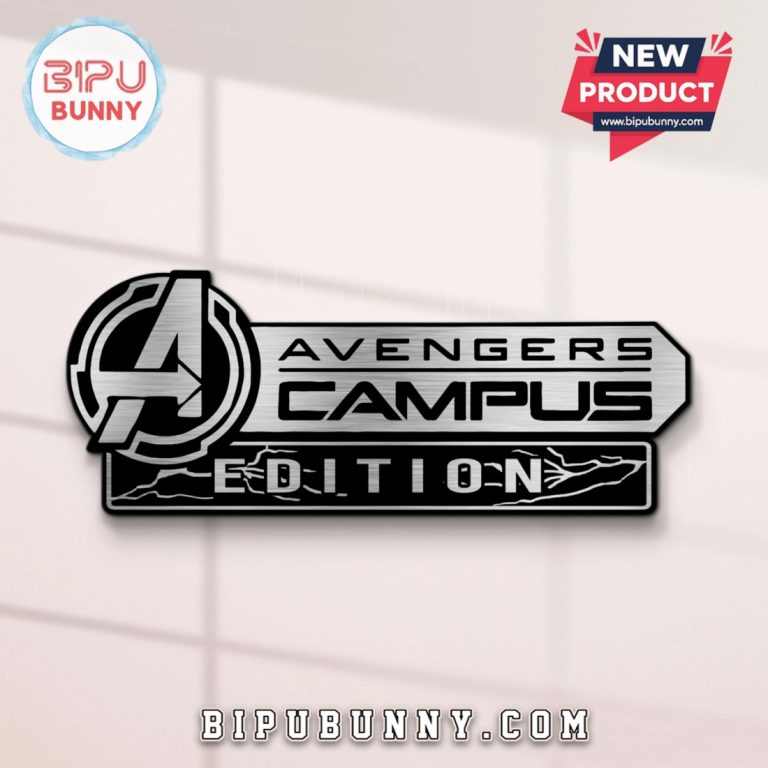 Avengers Campus Edition Laser Engraved Car Badge - Bipubunny Store
