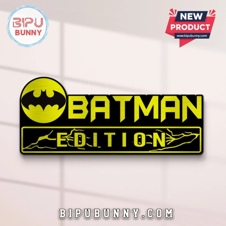 Batman Edition Laser Engraved Car Badge - Bipubunny Store