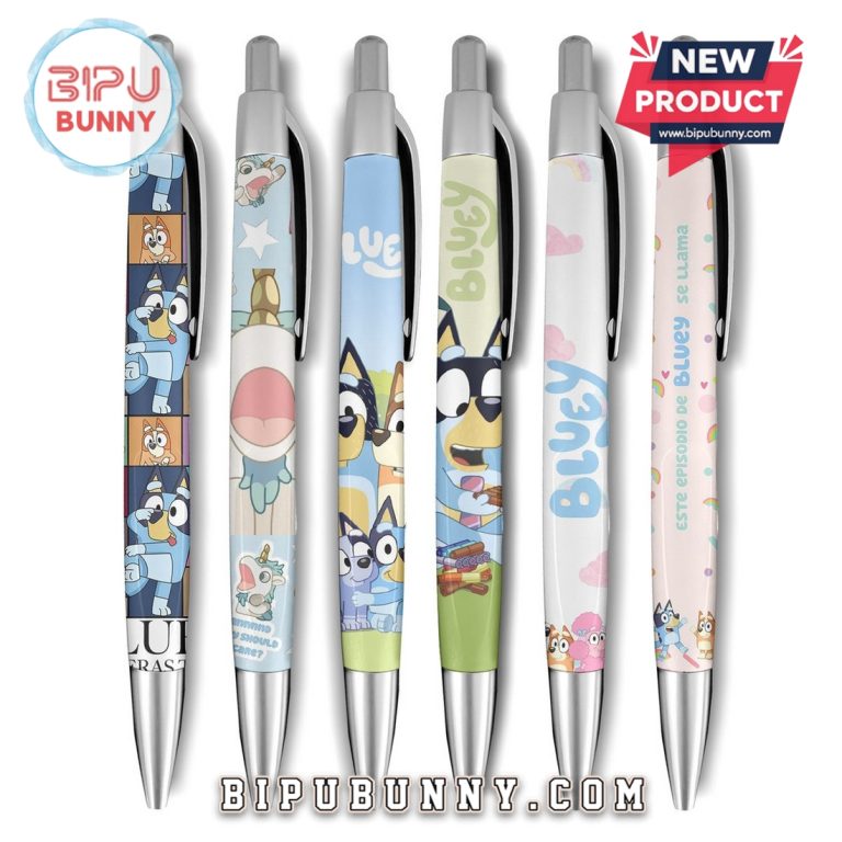Bluey and Bingo Premium Gel Pens - Bipubunny Store