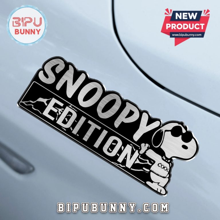Snoopy Edition Laser Engraved Car Badge - Bipubunny Store