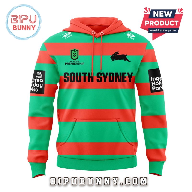 South Sydney Rabbitohs NRL x Bluey and Bingo Hoodie - Bipubunny Store