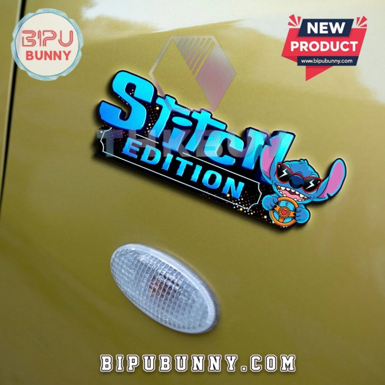 Stitch Edition Laser Engraved Car Badge - Bipubunny Store