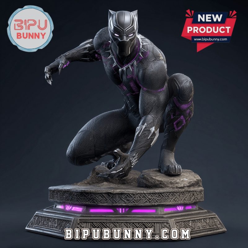 Black Panther Acrylic Block Display For Fan - Bipubunny Store