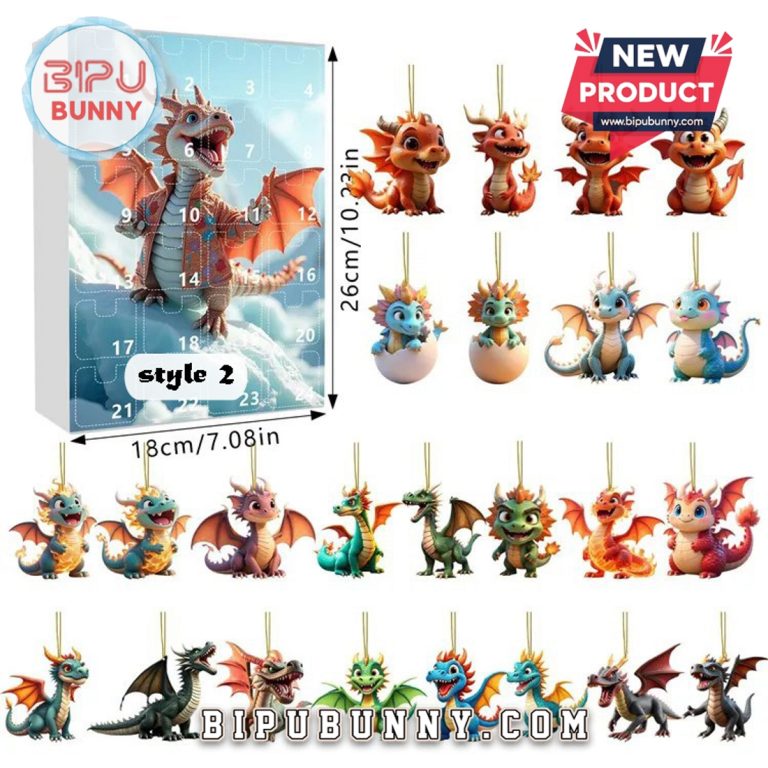 Dragon Advent Calendar, Countdown to Christmas 2025 - Bipubunny Store