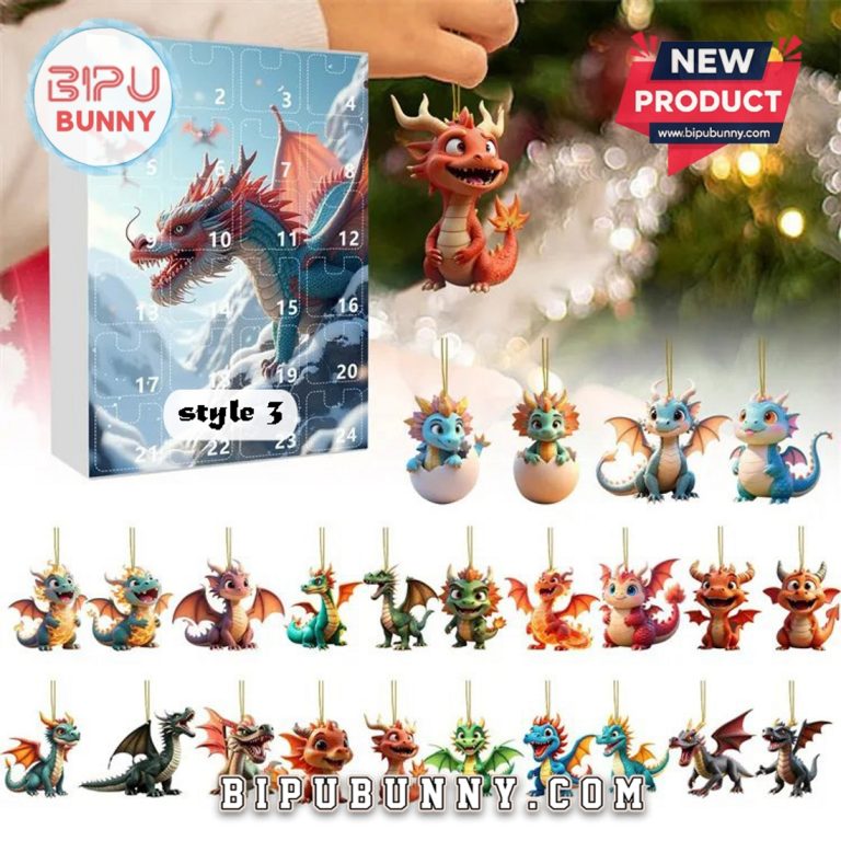 Dragon Advent Calendar, Countdown to Christmas 2025 - Bipubunny Store
