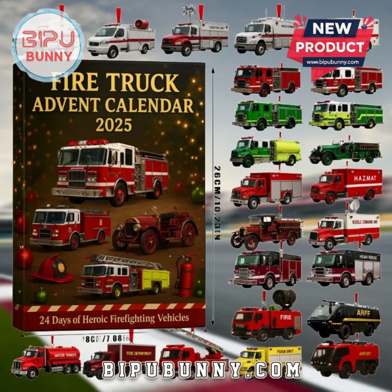 Fire Truck Advent Calendar 2025 - Bipubunny Store
