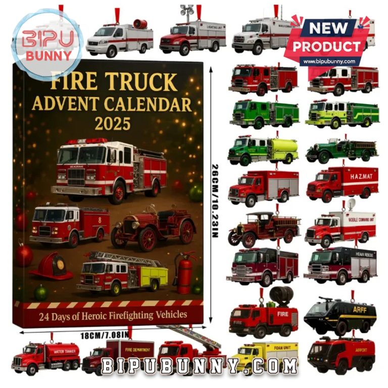 Fire Truck Advent Calendar 2025 - Bipubunny Store
