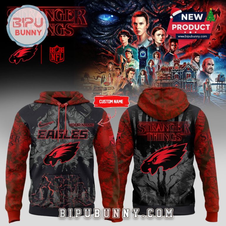 All Teams NFL x Stranger Things Custom Hoodie - Bipubunny Store