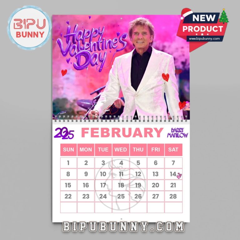 Barry Manilow Wall Calendar 2026 - Bipubunny Store