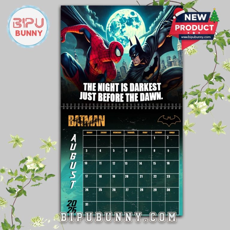 Batman Wall Hanging Calendar 2026 - Bipubunny Store