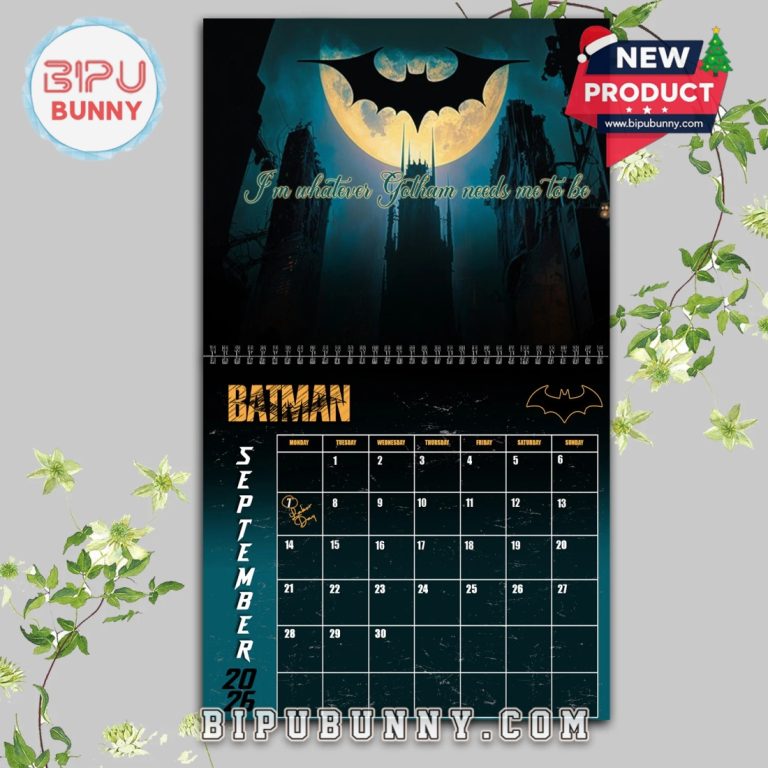 Batman Wall Hanging Calendar 2026 - Bipubunny Store