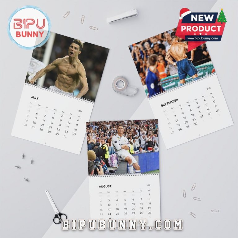 Cristiano Ronaldo Wall Calendar 2026 - Bipubunny Store