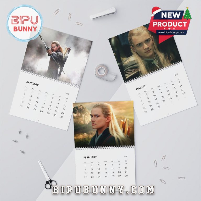 Legolas Wall Calendar 2026 - Bipubunny Store