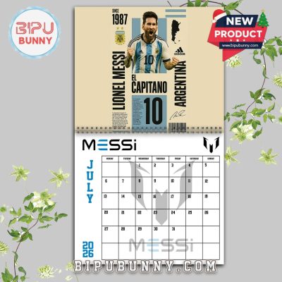 Lionel Messi Wall Hanging Calendar 2026 - Bipubunny Store
