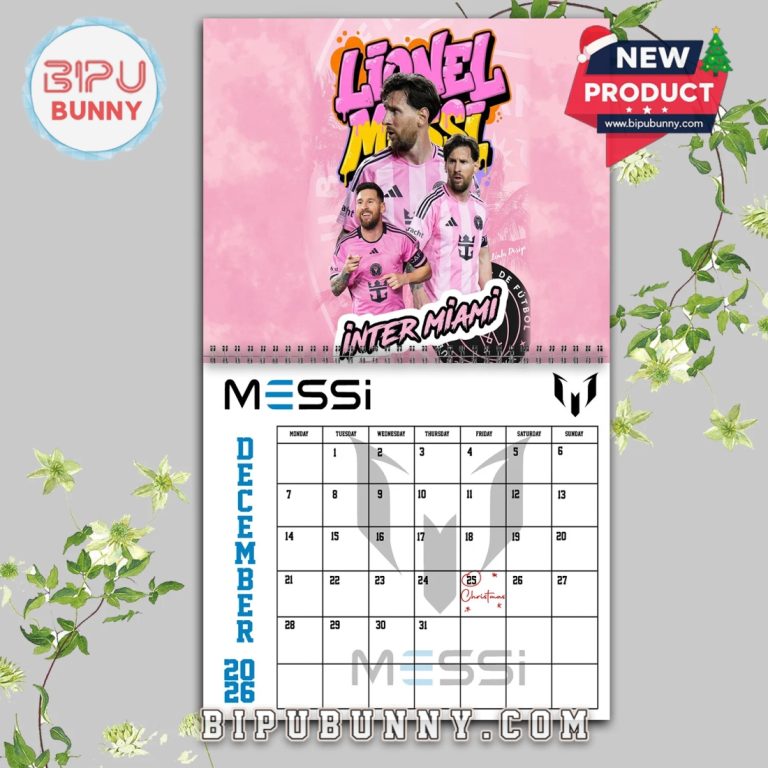 Lionel Messi Wall Hanging Calendar 2026 - Bipubunny Store