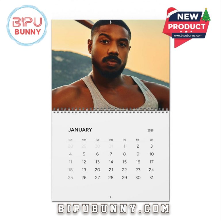 Michael B. Jordan Wall Calendar 2026 - Bipubunny Store