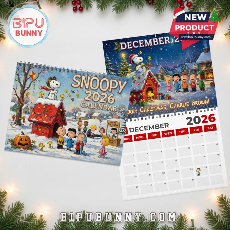 Snoopy Wall Calendar 2026 - Bipubunny Store