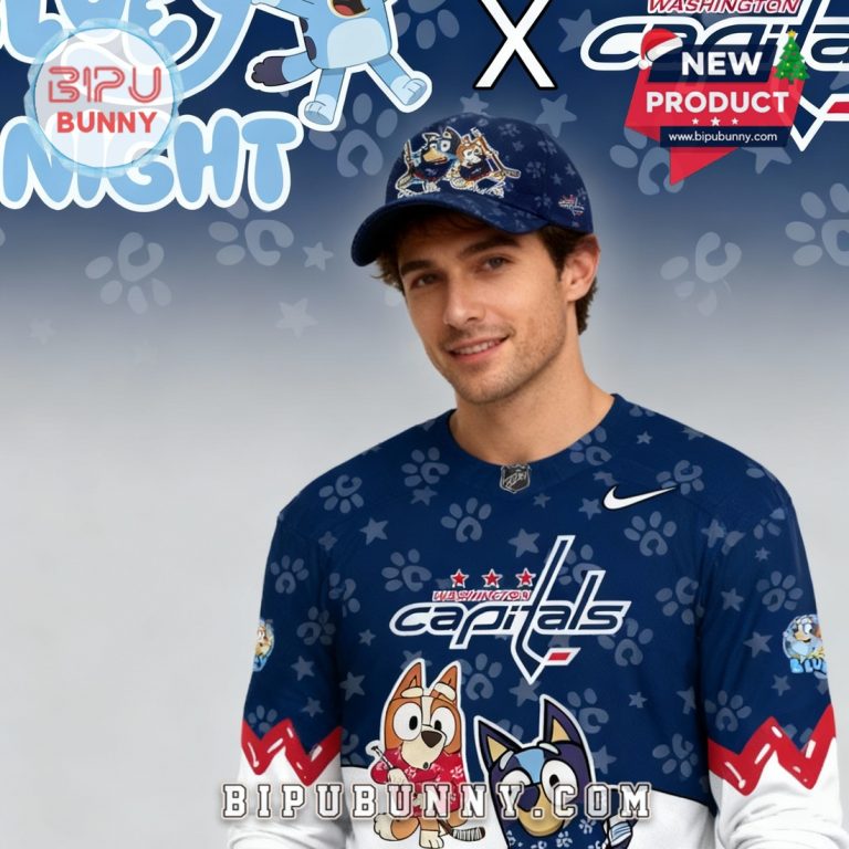Washington Capitals NHL Bluey Night Limited Hockey Jersey - Bipubunny Store