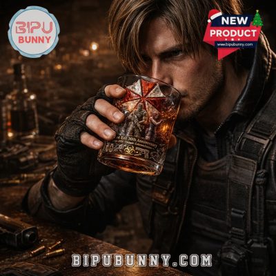 Resident Evil 30th Anniversary Collector's Whiskey Glass - Bipubunny Store